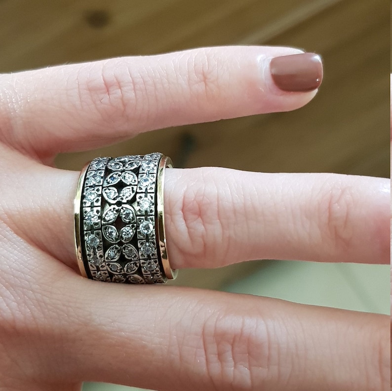 Spinner Rings for Women / Fidget Rings for Women / Handmade - Etsy