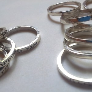 Silver Rings for Woman/ Inspirational Jewel / Israeli Jewelry/ Children ...