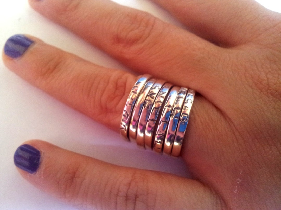 Silver Rings for Woman/ Inspirational Jewel / Israeli Jewelry/ Children ...