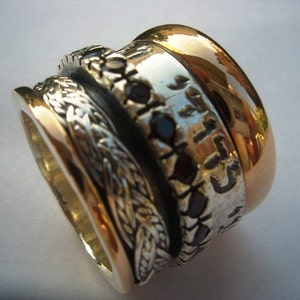 Spinner Rings, Personalized Rings for Couples , Israeli Spinner Rings ...