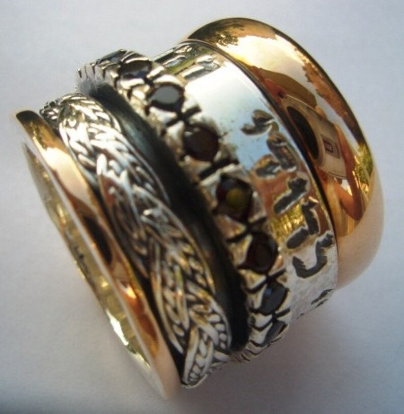 Spinner Rings Personalized Rings for Couples Israeli - Etsy