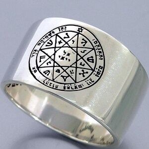 Bluenoemi Seal of Solomon Ring King Solomon Meaningful Protection ...