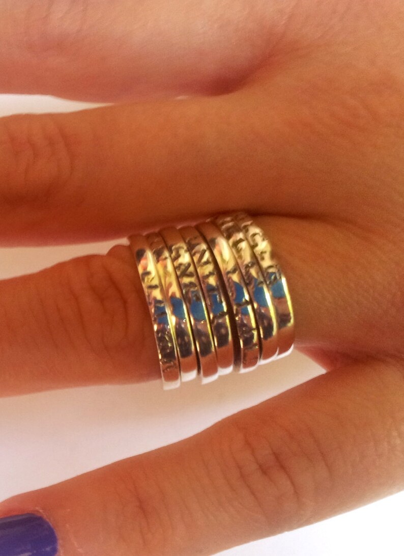 Silver rings for woman/ Inspirational Jewel / israeli jewelry/ | Etsy