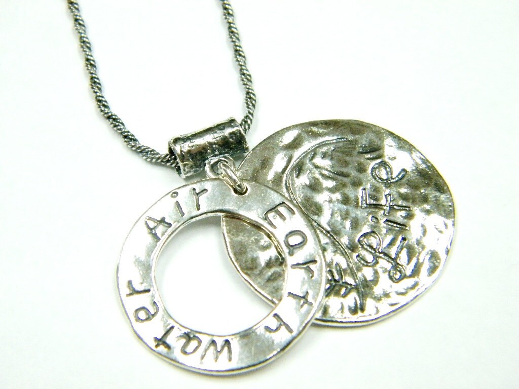 Sterling Silver Mother Gift engraved necklace Water | Etsy