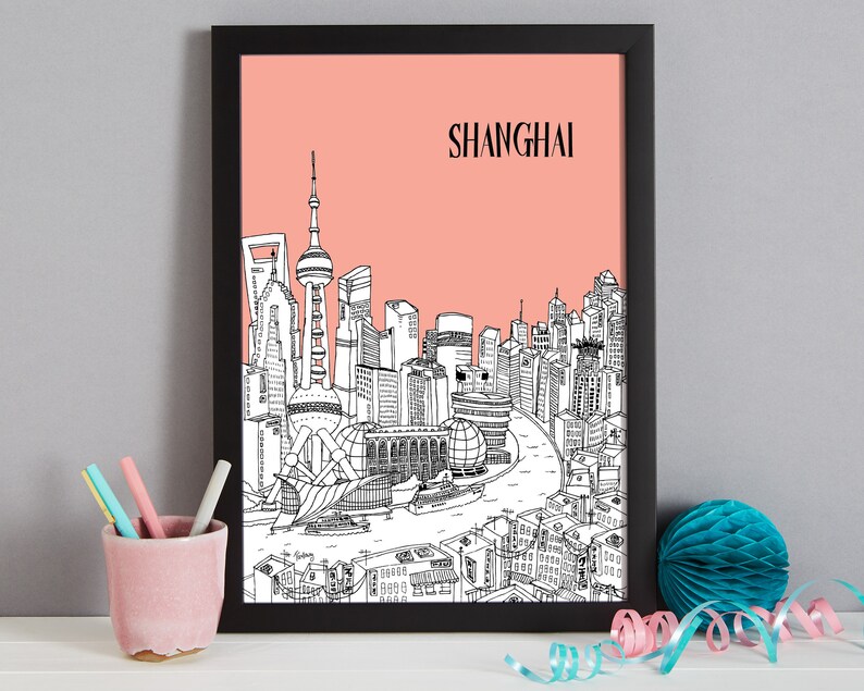 Personalised Shanghai Print Custom Wedding Gift Unique - Etsy