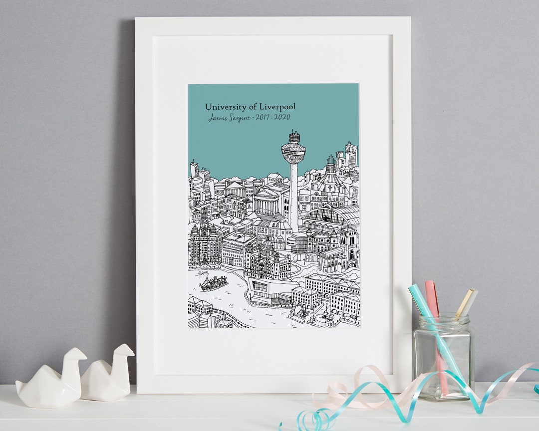 Personalised Liverpool Graduation Gift Print | Liverpool Uni Graduation ...