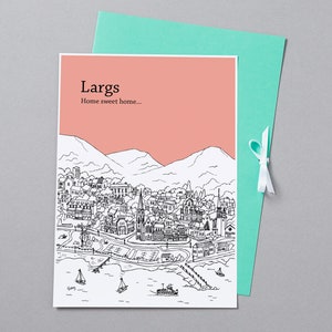 Personalised Largs Print Largs Art Unique Engagement Gift - Etsy