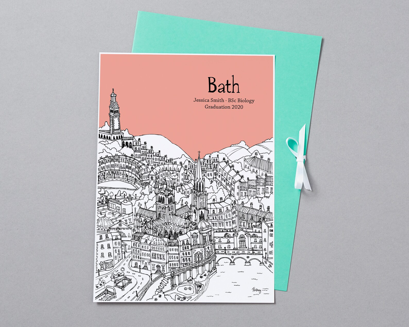 Personalised Bath Graduation Gift Print Graduation Gift - Etsy