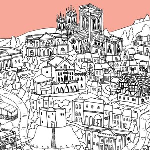 Personalised York Print | Unique Wedding Gift | First Anniversary Gift ...