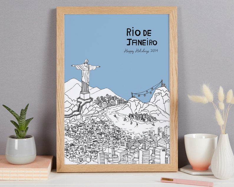Personalised Rio Print Unique Wedding Gift Rio Gift Rio - Etsy