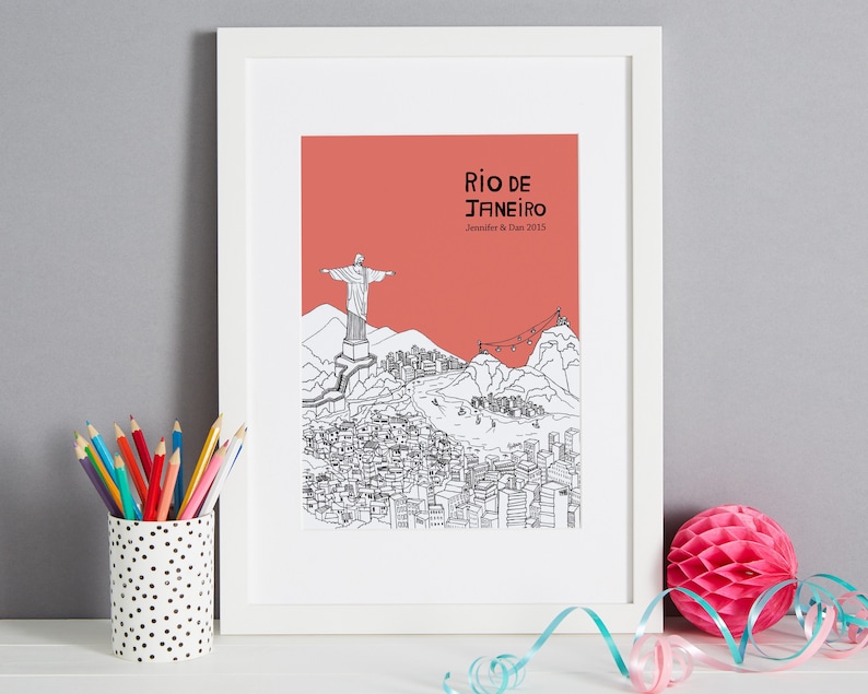 Personalised Rio Print Unique Wedding Gift Rio Gift Rio - Etsy