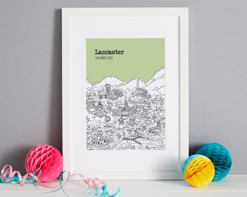 Personalised Lancaster Print Unique Lancaster Wedding Gift - Etsy
