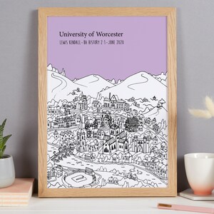 Personalised Worcester Graduation Gift Worcester University Graduation ...