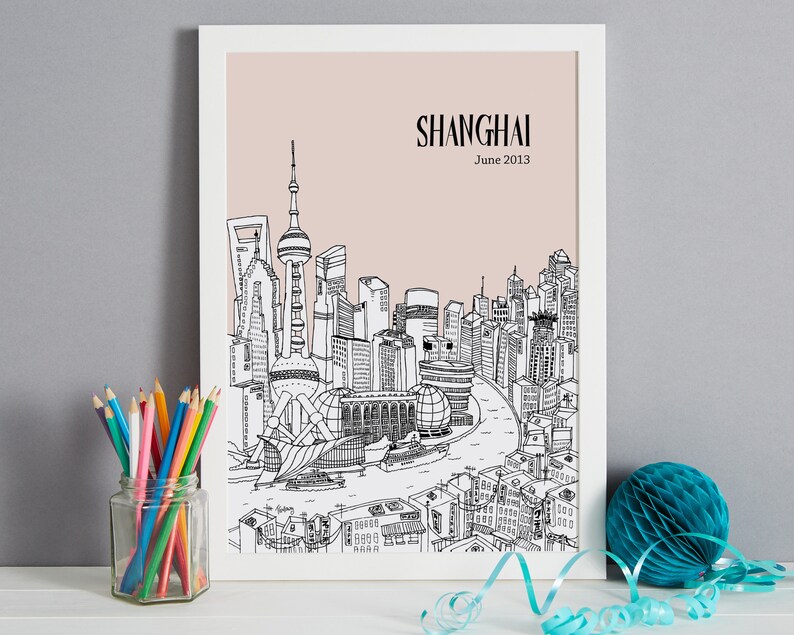 Personalised Shanghai Print Custom Wedding Gift Unique - Etsy