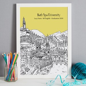 Personalised Bath Graduation Gift Print Graduation Gift - Etsy