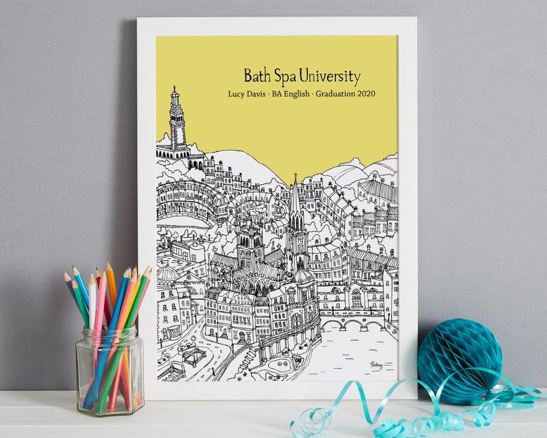 Personalised Bath Graduation Gift Print Graduation Gift - Etsy