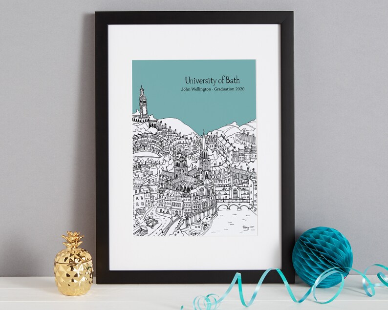 Personalised Bath Graduation Gift Print Graduation Gift - Etsy