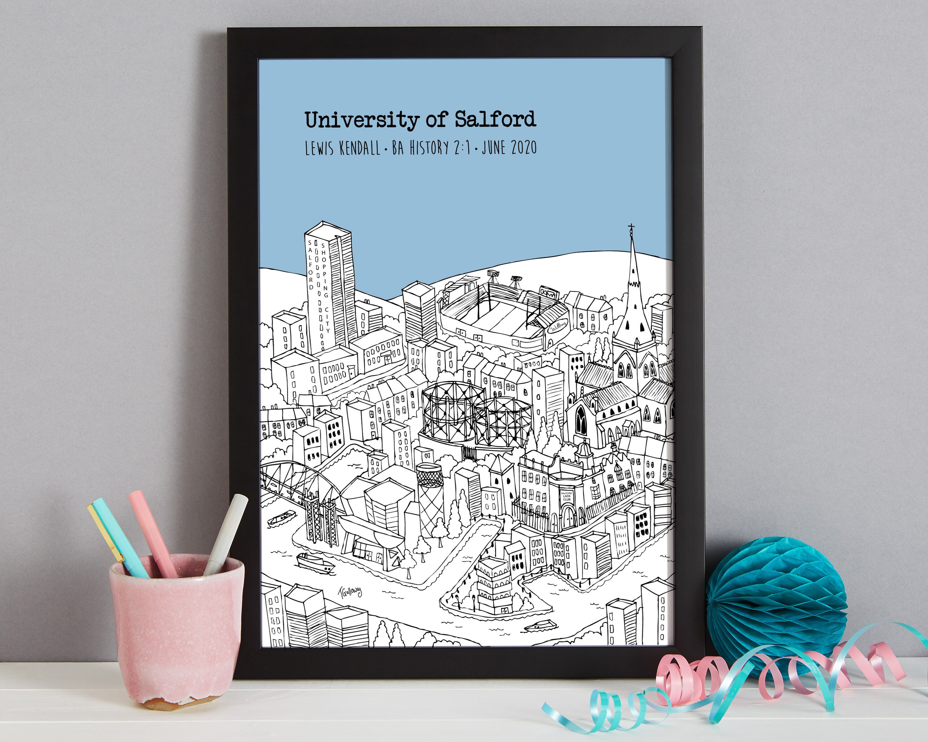 Personalised Salford Graduation Gift Salford University | Etsy