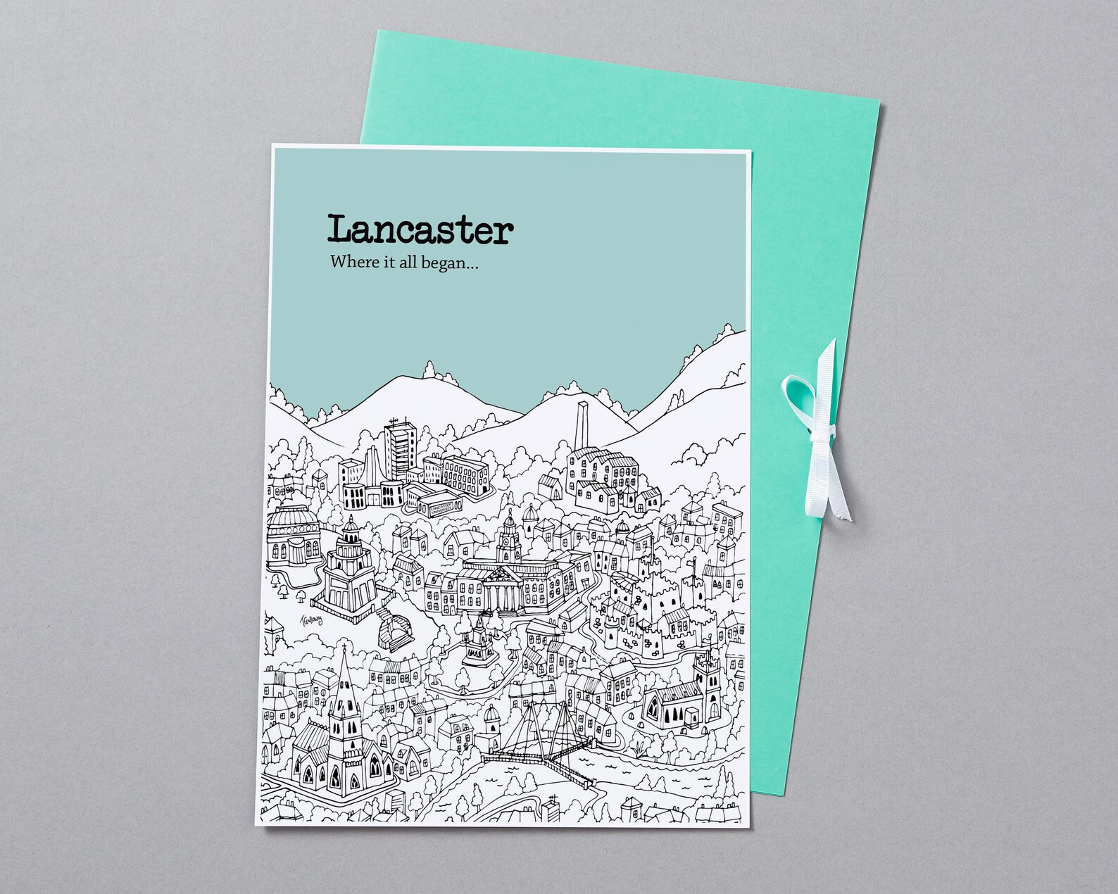 Personalised Lancaster Print Unique Lancaster Wedding Gift | Etsy