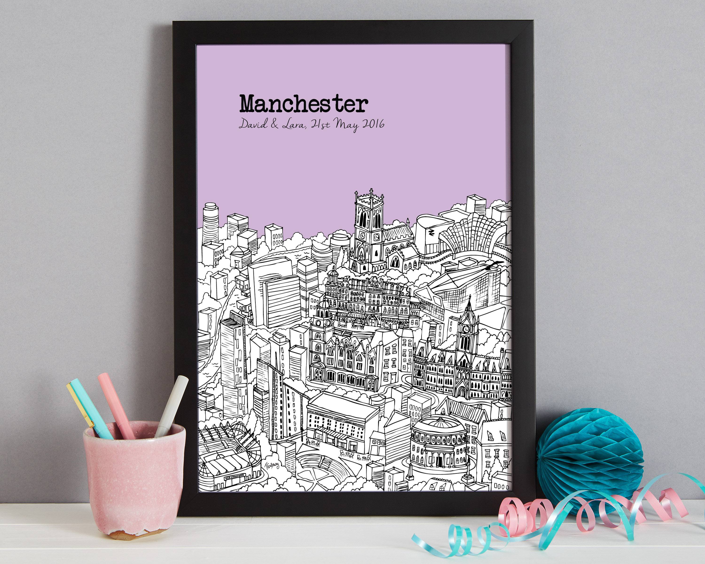 Personalised Manchester Print Manchester Gift First - Etsy UK