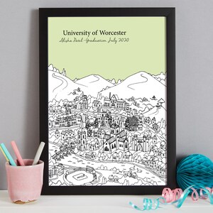 Personalised Worcester Graduation Gift Worcester University Graduation ...
