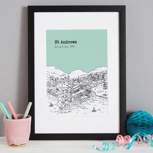 Personalised St Andrews Print St Andrews Gift First - Etsy