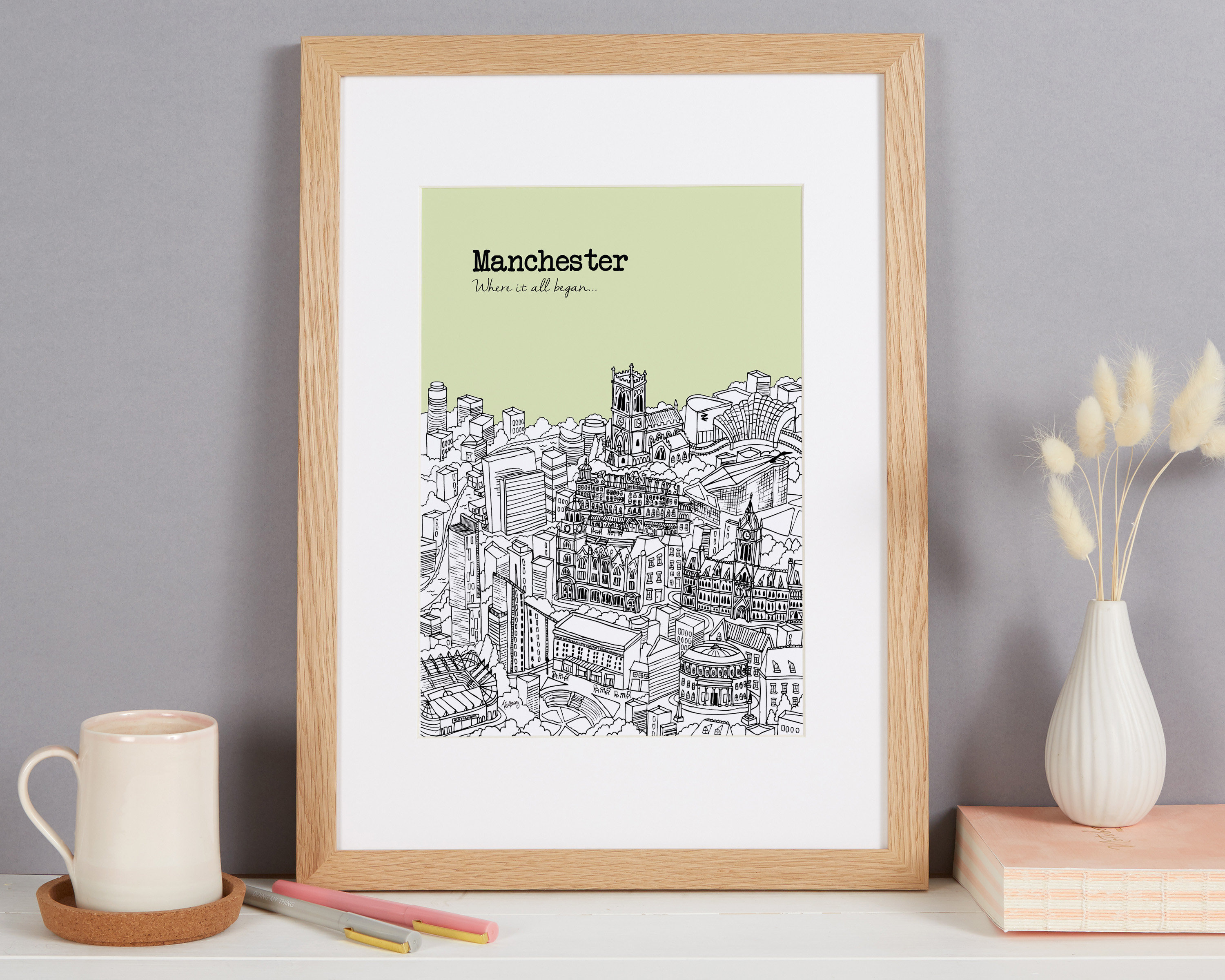 Personalised Manchester Print Manchester Gift First - Etsy UK