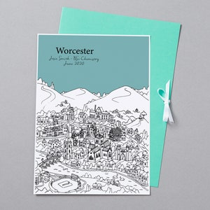 Personalised Worcester Graduation Gift Worcester University Graduation ...