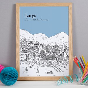 Personalised Largs Print Largs Art Unique Engagement Gift - Etsy