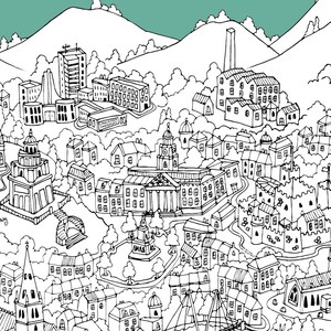 Personalised Lancaster Print Unique Lancaster Wedding Gift Lancaster ...