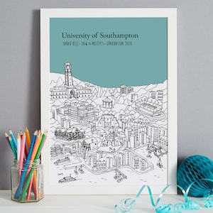 Personalised Southampton Graduation Gift Southampton University ...