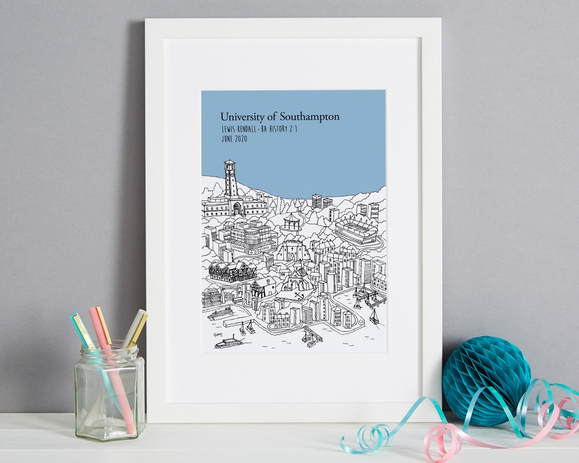 Personalised Southampton Graduation Gift Southampton | Etsy