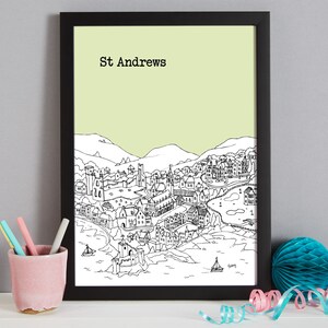 Personalised St Andrews Print St Andrews Gift First - Etsy