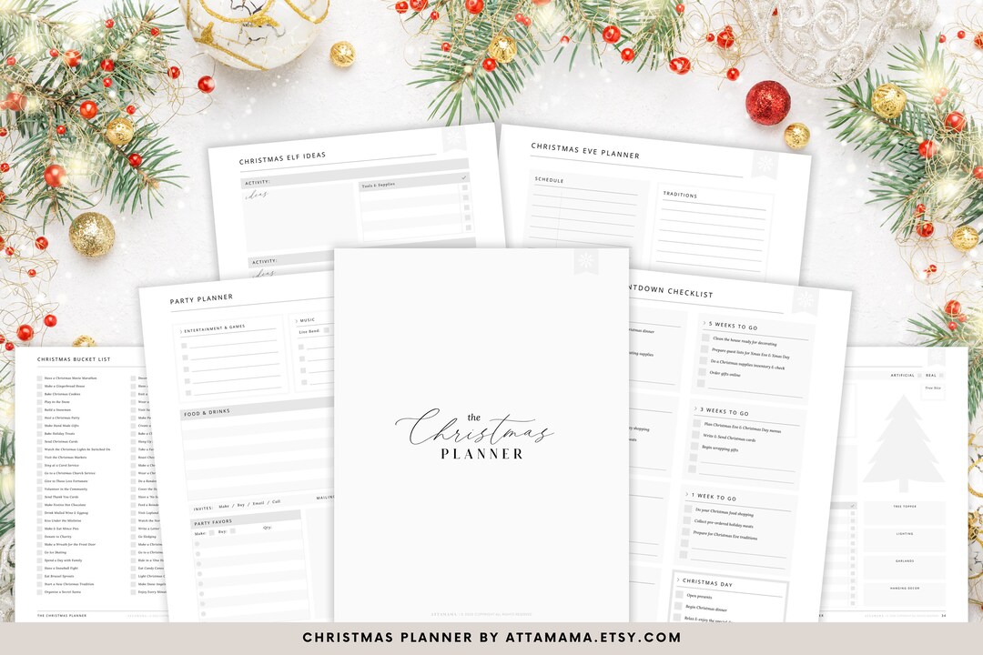 Christmas Planner Printable, Christmas Gift Budget, Christmas to Do ...