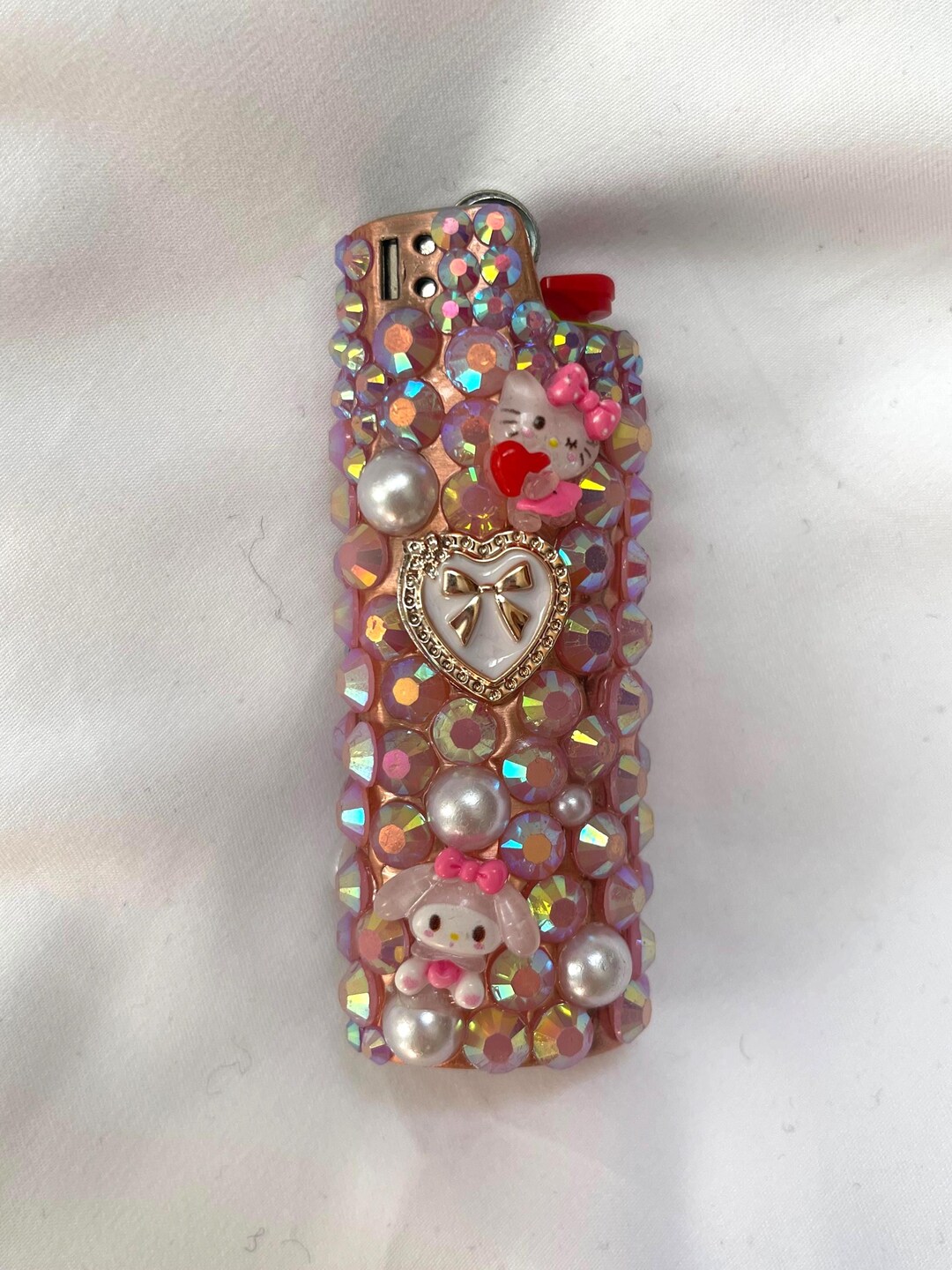 Hello Kitty Lighter Case Unique Bedazzled Junk Bling Y2k Pink Kawaii ...