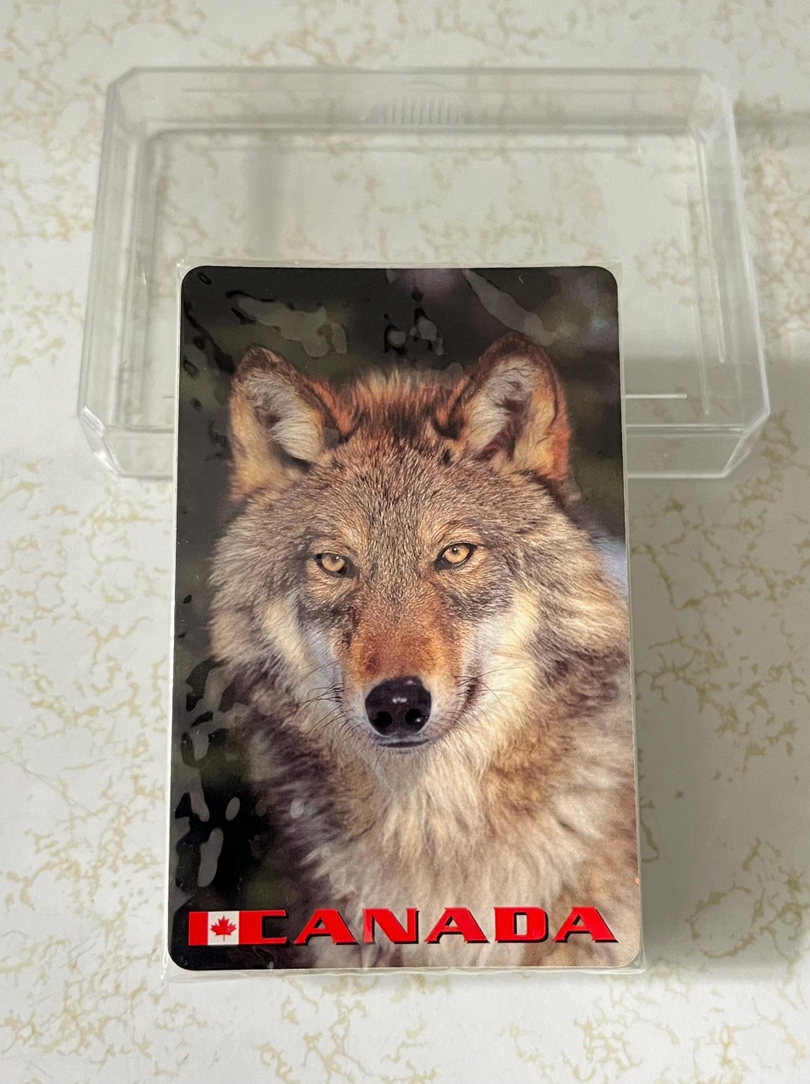 Vintage 1990s CANADA Souvenir Playing Cards Deck W Travel Carrying Case ...
