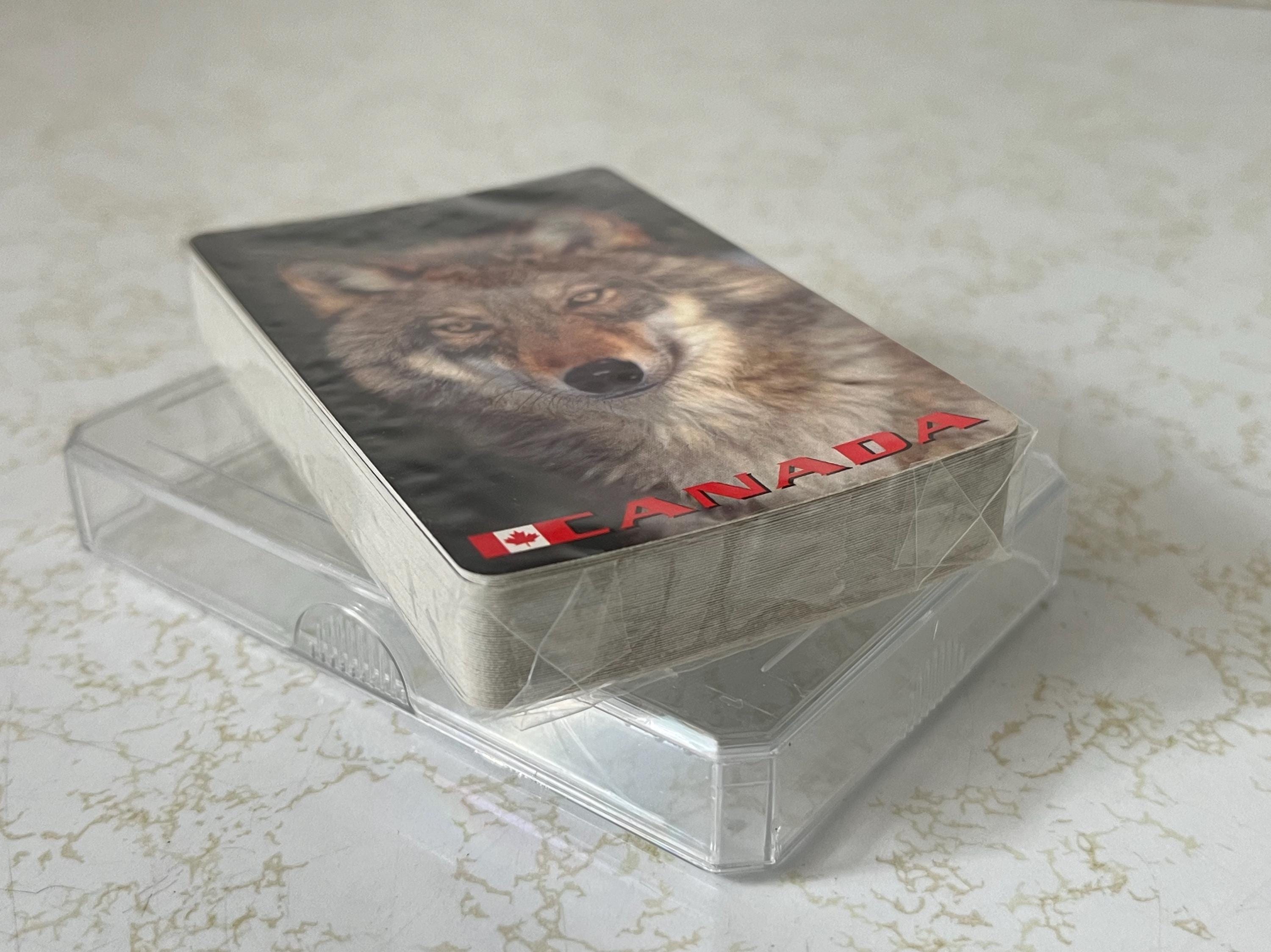 Vintage 1990s CANADA Souvenir Playing Cards Deck W Travel Carrying Case ...