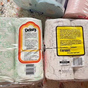 Vintage Toilet Paper 4 Roll Packs - Charmin Cottonelle Coronet Delsey ...
