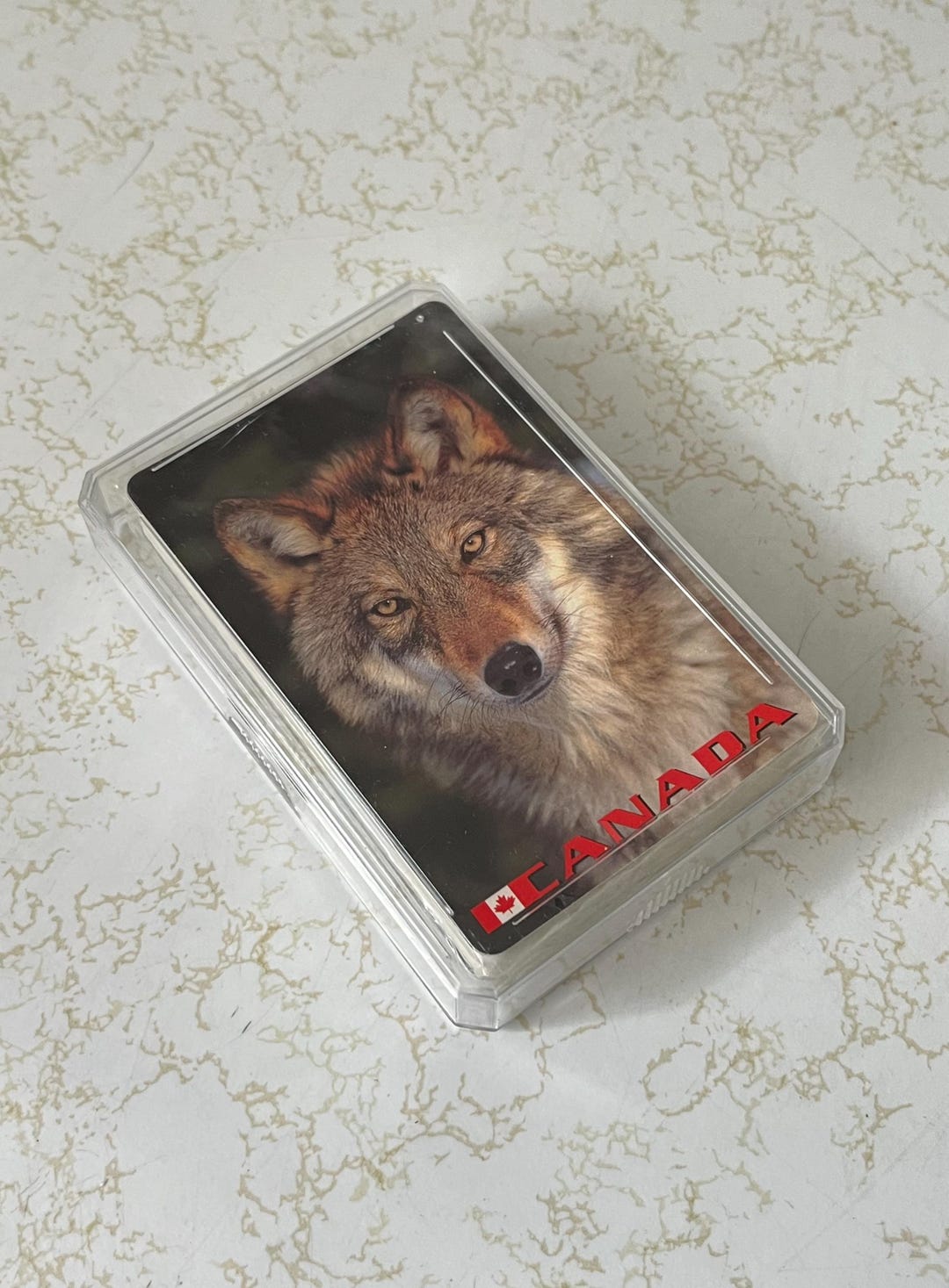Vintage 1990s CANADA Souvenir Playing Cards Deck W Travel Carrying Case ...