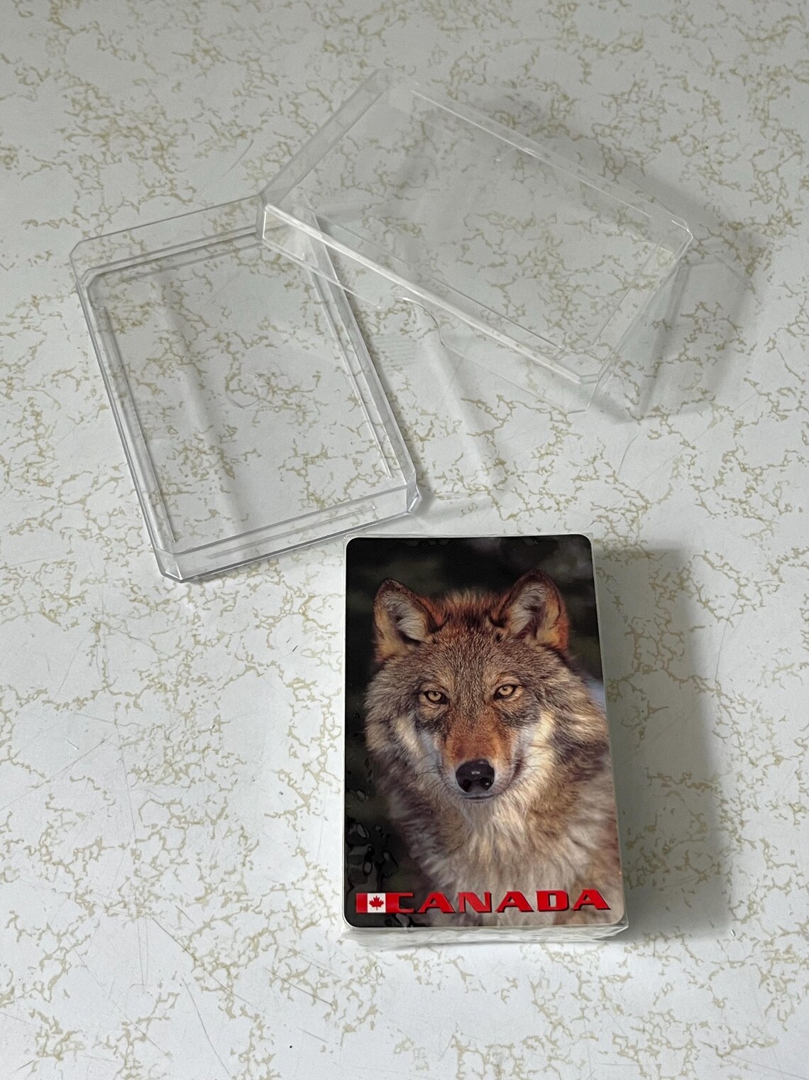 Vintage 1990s CANADA Souvenir Playing Cards Deck W Travel Carrying Case ...
