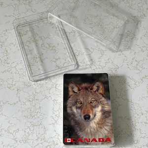 Vintage 1990s CANADA Souvenir Playing Cards Deck W Travel Carrying Case ...
