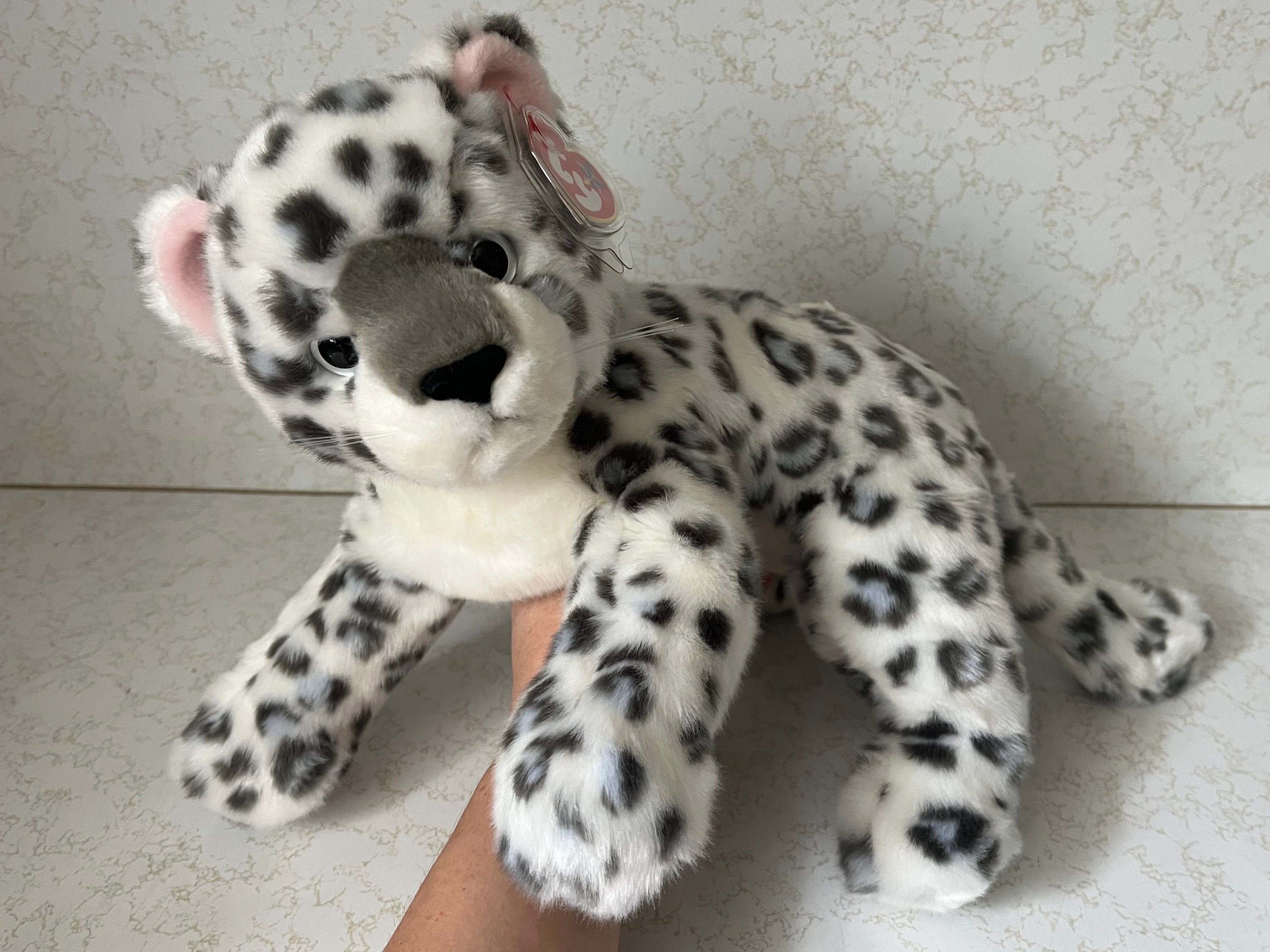 Vintage / Retired SUNDAR Snow Leopard Ty Beanie Baby & Buddy Set MWMT ...