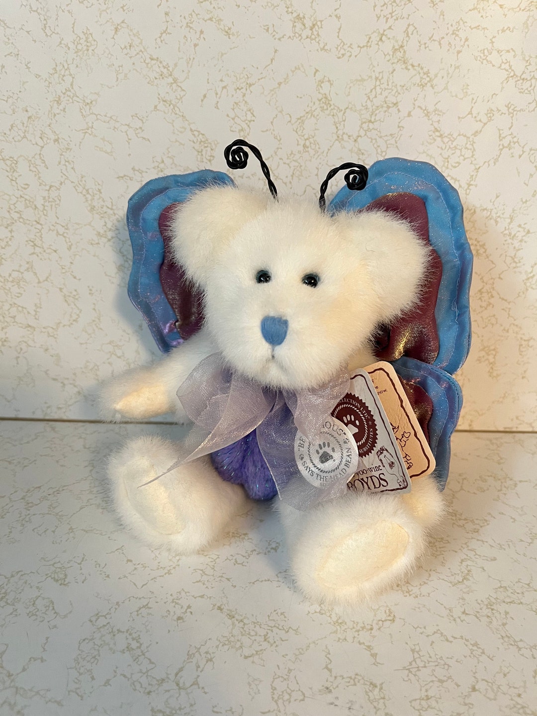 Vintage 2002 Gen-yoo-wine BOYDS LILY FLUTTERBY Bear T.j.'s Best Dressed Collection 913934 ...