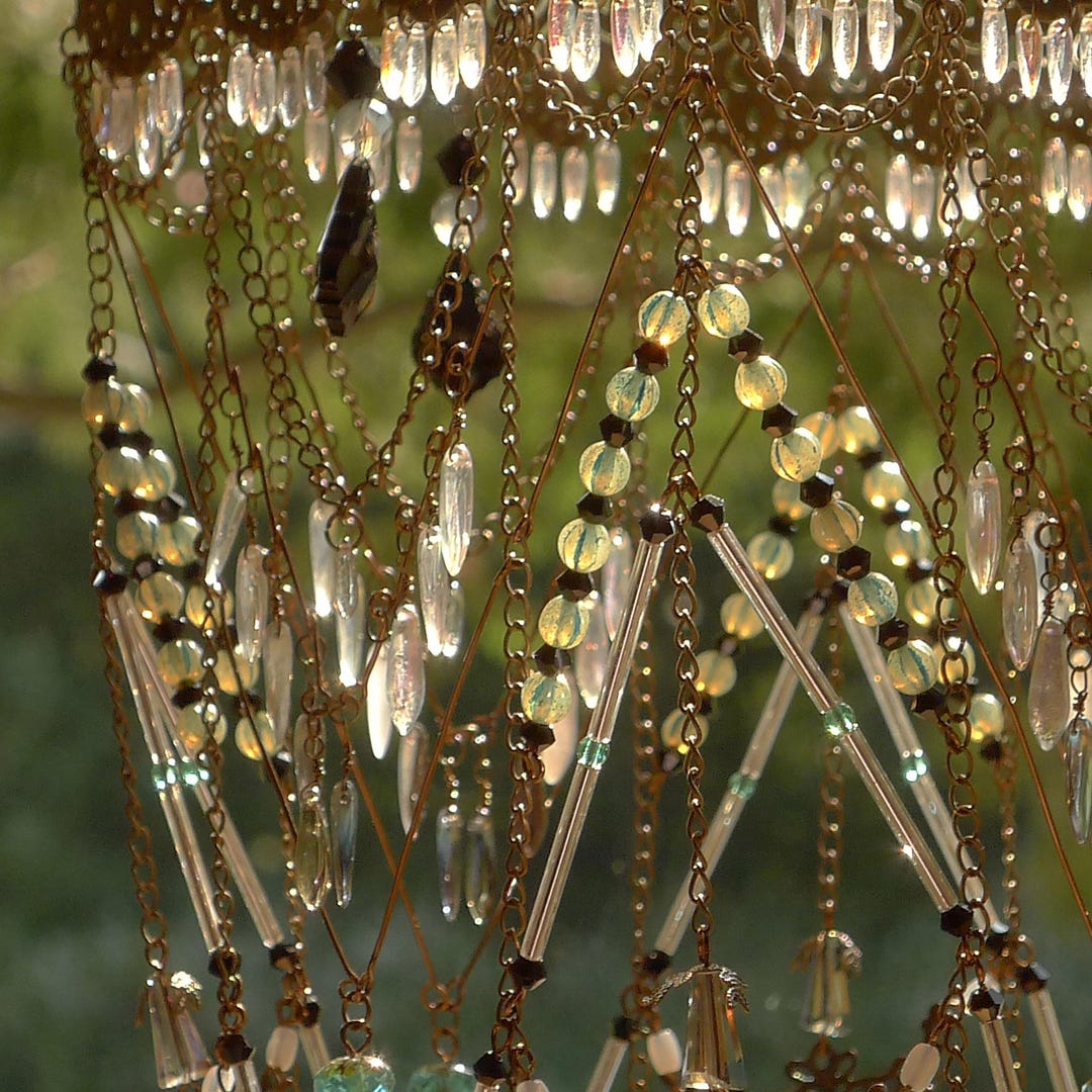 Jeweled Chains A Sunshower Chandelier - Etsy
