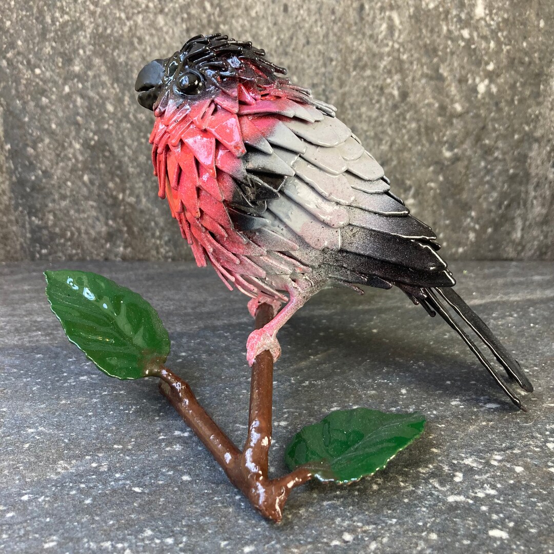 Bull Finch Bird Metal Sculpture - Etsy