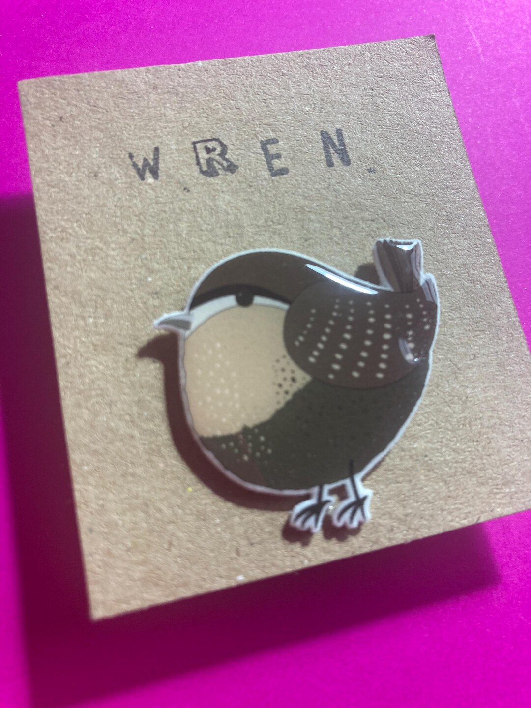SALE Cute Little Wren Bird Badge - Etsy