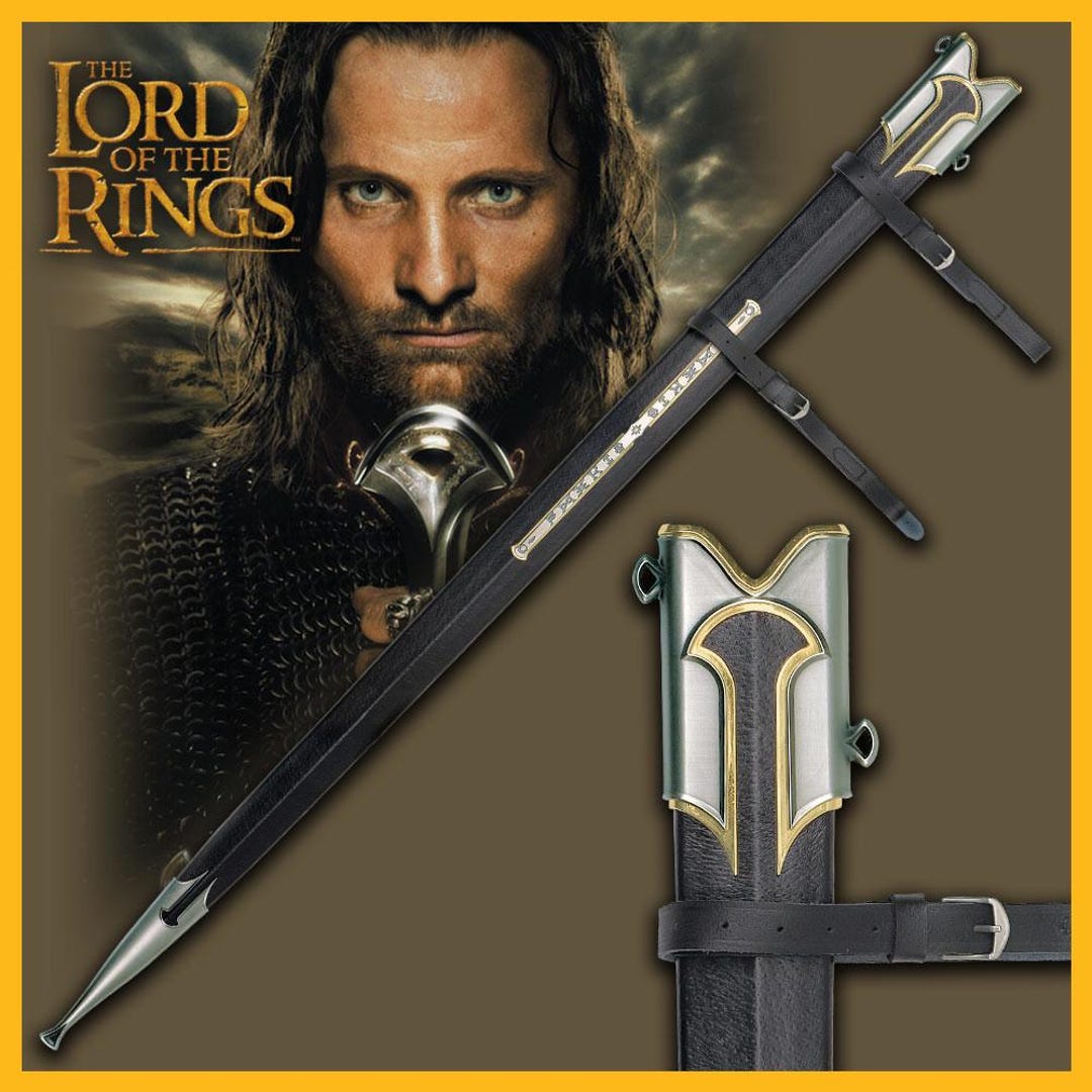 Anduril Sword Scabbard Replica: Lord of the Rings Licensed Aragorn ...