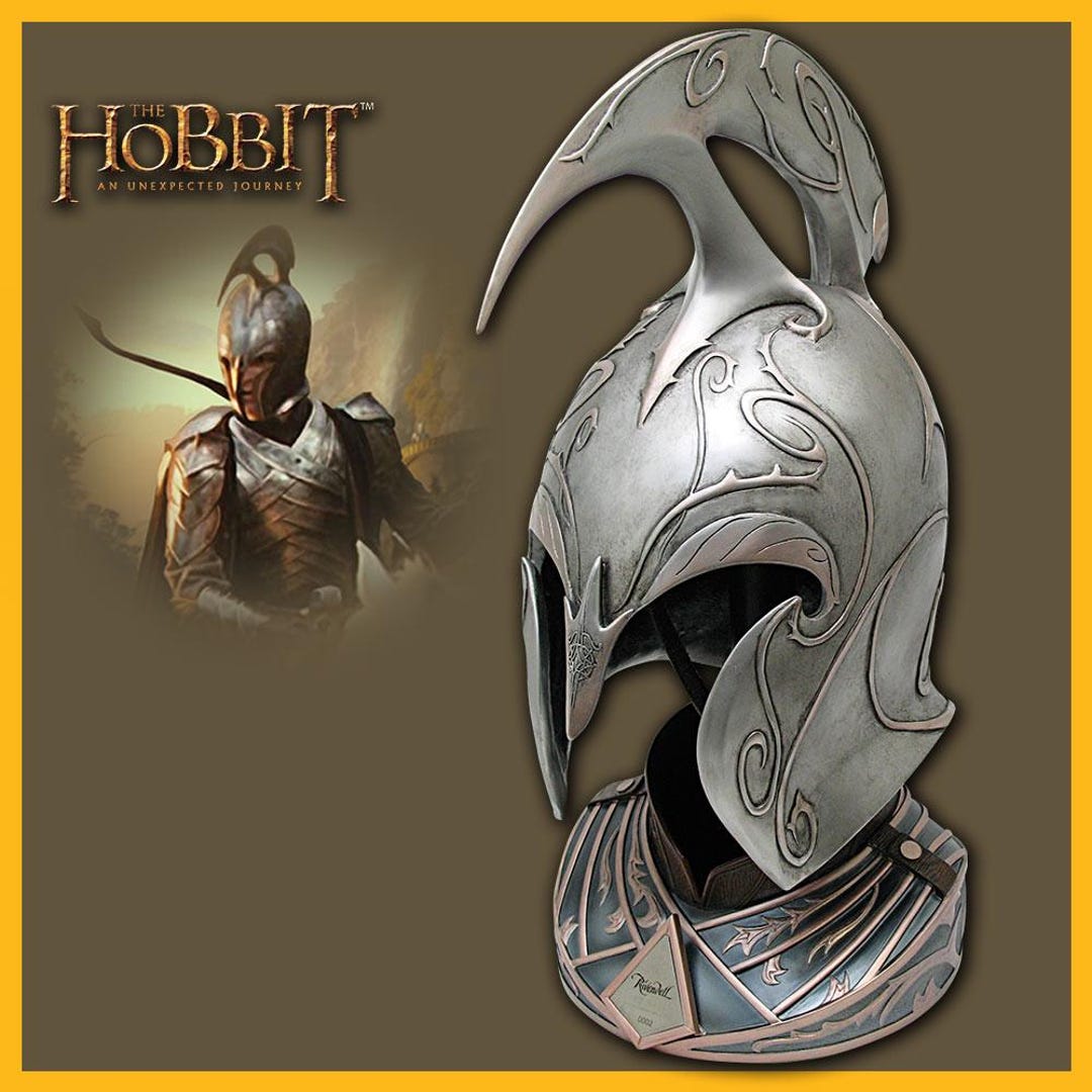 Rivendell Elf Helm With Stand Replica: Lord of the Rings Licensed Elven ...