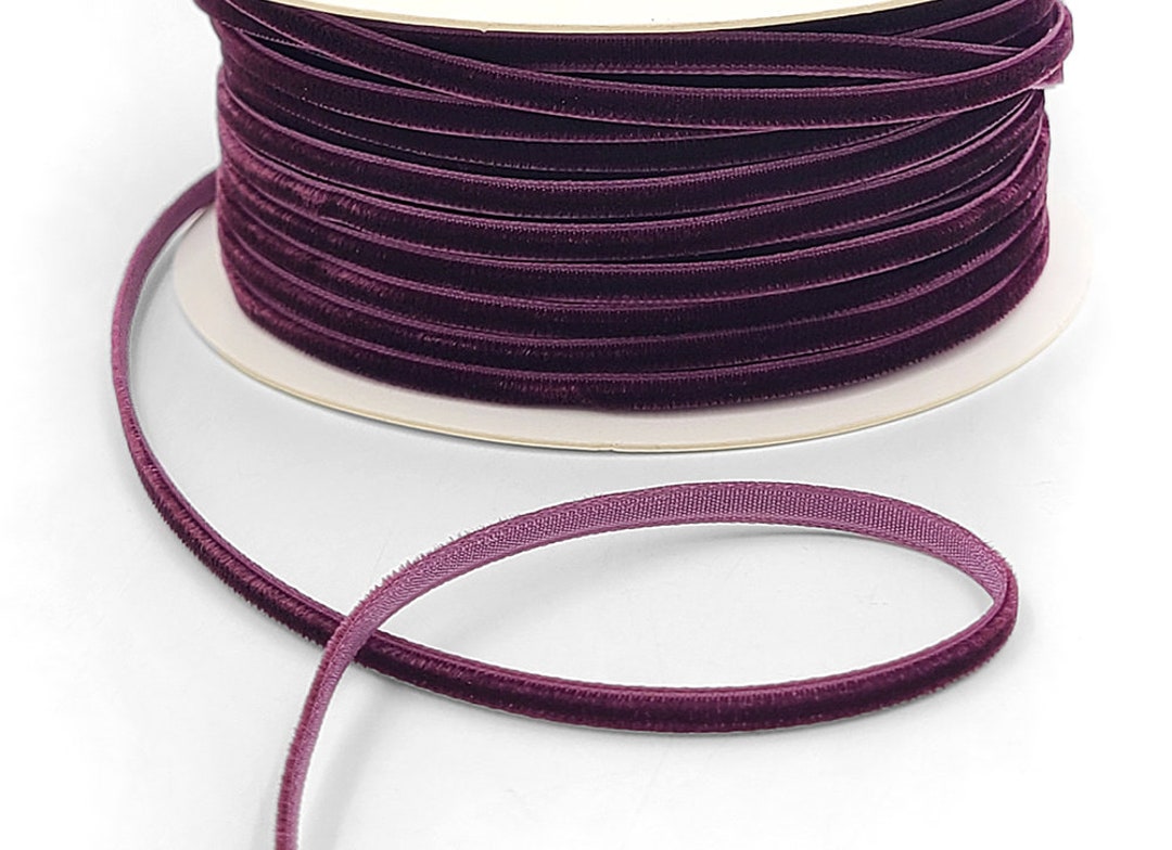 Sangria Velvet String Ribbon - 1/8 Inch - 1 Yard - Etsy
