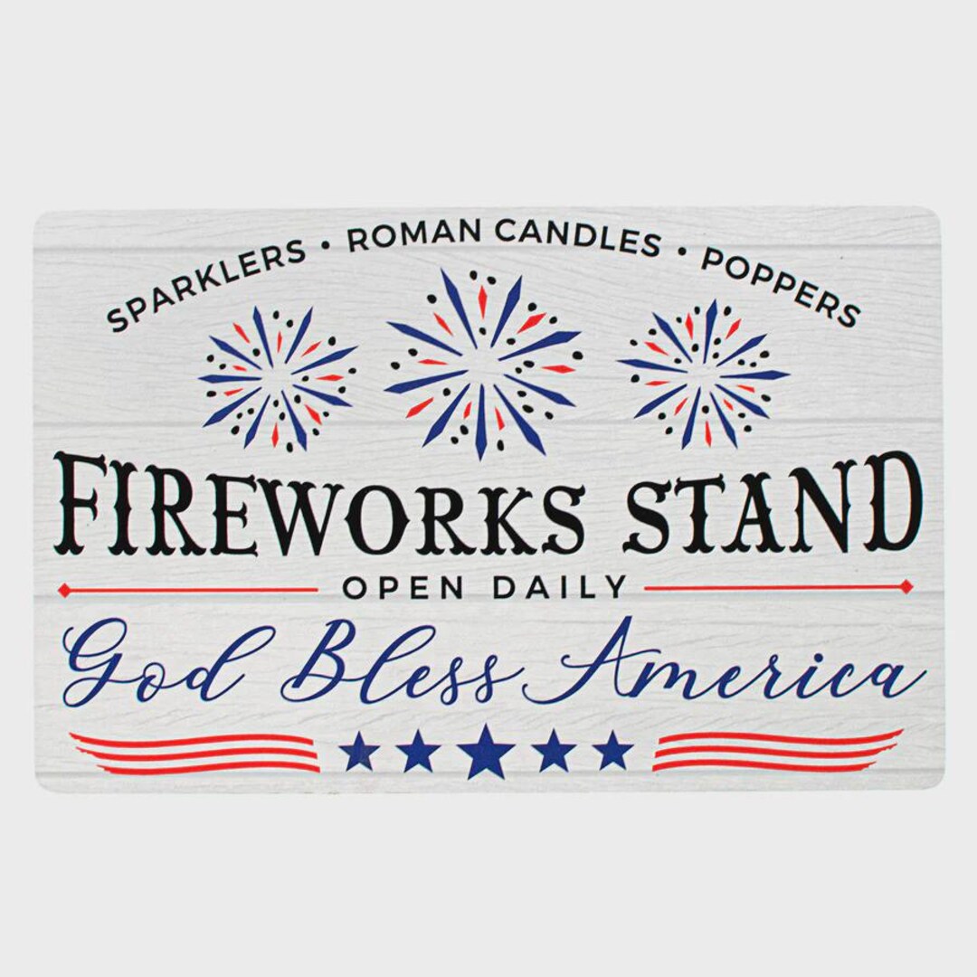 11" Waterproof PVC Sign: Fireworks Stand - Etsy
